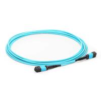 China MPO / MTP OM3 OM4 12 Core Multimode Fiber Optic Patch Cord For Data Center for sale