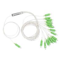 China Mini Tube Type PLC Fiber Optic Spliter 1x16 SC/LC Connector for sale
