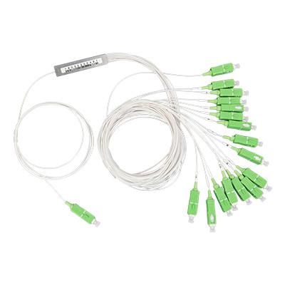 China Mini Tube Type PLC Fiber Optic Spliter 1x16 SC/LC Connector for sale