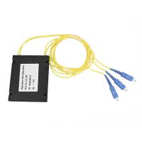 China XDK 1x2 Fiber Splitter , ABS Box Type Fiber Optic Plc Splitter for sale