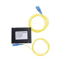 China XDK 1x2 Fiber Splitter , ABS Box Type Fiber Optic Plc Splitter for sale