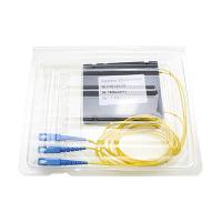 China XDK 1x2 Fiber Splitter , ABS Box Type Fiber Optic Plc Splitter for sale