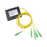 China APC UPC 1*4 Cassette Splitter , ABS Module Plc Fiber Splitter for sale