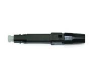 China 2.0mm FC Embedded Fast Fiber Optic Connector Black Color for sale