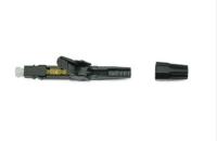 China 2.0mm FC Embedded Fast Fiber Optic Connector Black Color for sale