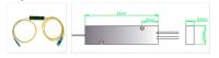 China G652D FTTX FBT Fiber Optic Spliter With ABS Box Multi Channel Output for sale