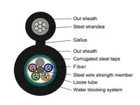 China GYTC8S self Supporting Aerial Cable , LSZH FRP Figure 8 Fiber Cable for sale