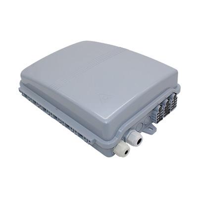 China 24 Cores Fiber Optic Distribution Box 14mm Cable Inlet Caliber for sale