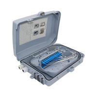 China 24 Cores Fiber Optic Distribution Box 14mm Cable Inlet Caliber for sale