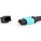 China OM3 12/24/48 Core MTP MPO Fiber Cable 5M Length SM Bend Insenstive for sale