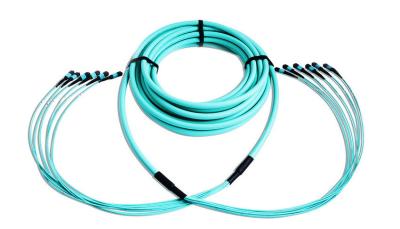 China 1km OM4 72 Fibre MTP MPO Fiber Cable LSZH Jacket for racks for sale