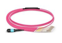 China Breakout 12F MM 50/125 MTP MPO Fiber Cable For Data Centre XDK for sale