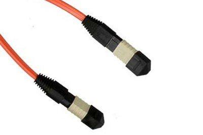 China 12 core fiber optic cable 50/125 OM2 Multimode Plenum MTP/MPO Fiber Patch Cable for sale