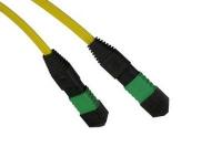 China 12 core fiber optic cable 50/125 OM2 Multimode Plenum MTP/MPO Fiber Patch Cable for sale