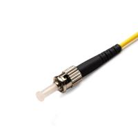 China Yellow G652D Fiber Optic Patch Cable ST UPC To ST UPC Singlemode ROSH Listed for sale