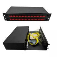 China 48 Port FC Single Mode Patch Panel , 2U Fiber Enclosure Rack Mount for sale