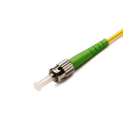 China Singlemode G652D Simplex ST/APC-ST/APC Fiber Optic Patch Cord for sale