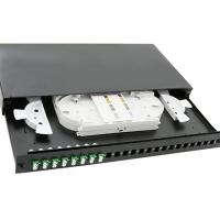 China OM3 50/125um Lc Adapter Panel , 19in Fiber Patch Panel Cassette for sale