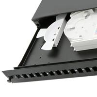 China OM3 50/125um Lc Adapter Panel , 19in Fiber Patch Panel Cassette for sale