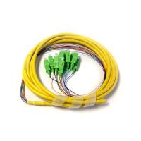 China Lc 12 Mini Breakout Fiber Optic Pigtail Single Mode / Multimode for sale