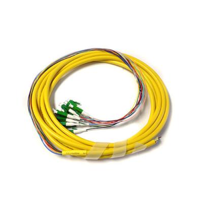 China Breakout Lc Fiber Pigtail , Ceramic Ferrule 12 Fiber Pigtail Assembly for sale