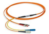China Waterproof PVC / LSZH Sheath Fiber Optic Patch Cord For FTTx for sale