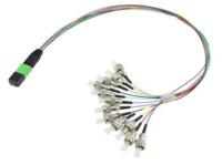 China XDK OS2 G652D 3.0mm 12 / 24 Core MPO Breakout Cable for sale
