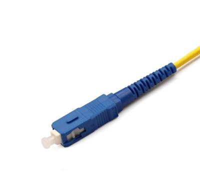 China 10m SC - SC Single Mode Fiber Patch Cord 9/125um For Network Solution for sale