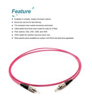 China Multimode FC To FC OM4 Fiber Cable For Ethernet Network for sale