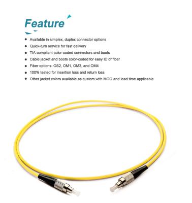 China SM FC To FC G657A1 Fiber Optic Patch Cable 3.0mm With LSZH / PVC Jacket for sale