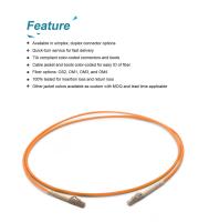 China LSZH / PVC OM2 Fiber Optic Patch Cable For FTTH FTTB FTTX Network for sale