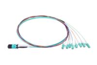 China XDK Mtp To Lc Breakout Cable , 9/125 12 Core Single Mode Fiber Optic Cable for sale