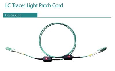 China Home Tracer Light FTTH LC Patch Cord With LED Light Emitting Device And Conductor for sale