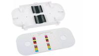 China Stackable ABS 24 Core 12 Fiber Optic Splice Tray For FTTH for sale