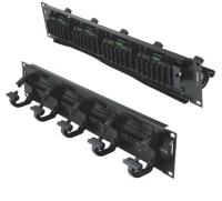 China Modular CAT5E RJ45 UTP 24 Fiber Optic Patch Panel For BP-4224-C5E for sale