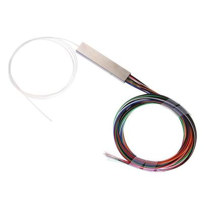 China 1x2 1x4 1x8 1x16 1x32 PVC Block Less Fiber Optic PLC Splitter For FTTH for sale