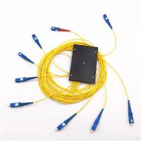 China 1x2 1x4 1x8 1x16 1x32 PVC Block Less Fiber Optic PLC Splitter For FTTH for sale