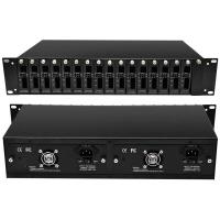 China 2U 14 Port 19 Inch Single Fiber Media Converter , Rack Mount Patch Panel For FTTH for sale