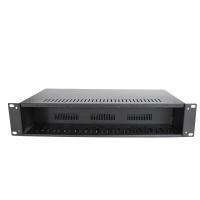 China 2U 14 Port 19 Inch Single Fiber Media Converter , Rack Mount Patch Panel For FTTH for sale