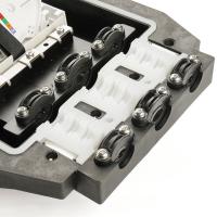 China Inline FTTH Drop Cable Splice Closure / Fiber Optic Distribution Box for sale