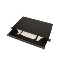 China Rack Mount 12 - 24 Core SC / FC / ST / LC ODF Patch Panel for sale