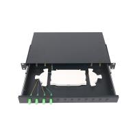 China 12 Port 4 Core Drawer Type ODF Optical Distribution Box And Patch Panel for sale