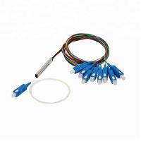 China SC APC UPC Fiber Optic PLC Splitter , 1x8 1x16 Fiber Optic Splitter for sale