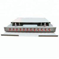 China Sliding Type Waterproof LSZH Fiber Optic Patch Panel / ODF for sale