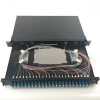 China Sliding Type Waterproof LSZH Fiber Optic Patch Panel / ODF for sale