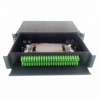 China Sliding Type Waterproof LSZH Fiber Optic Patch Panel / ODF for sale