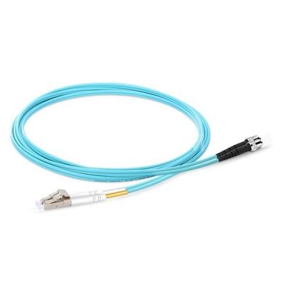 China LC UPC - ST UPC Duplex 2.0mm PVC OFNR OM4 MM Fiber Patch Cable for sale