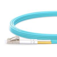 China LC UPC - ST UPC Duplex 2.0mm PVC OFNR OM4 MM Fiber Patch Cable for sale