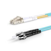 China LC UPC - ST UPC Duplex 2.0mm PVC OFNR OM4 MM Fiber Patch Cable for sale