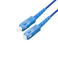 China SC UPC APC Single Mode G657A Simplex 1core 2core Indoor   FTTH Drop fiber optic Patch cord for sale